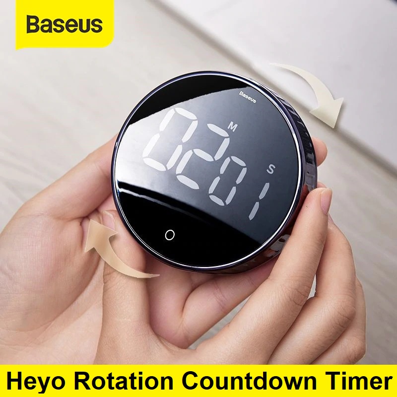 Baseus Heyo Rotation Countdown Timer Digital Large Display | Shopee Singapore