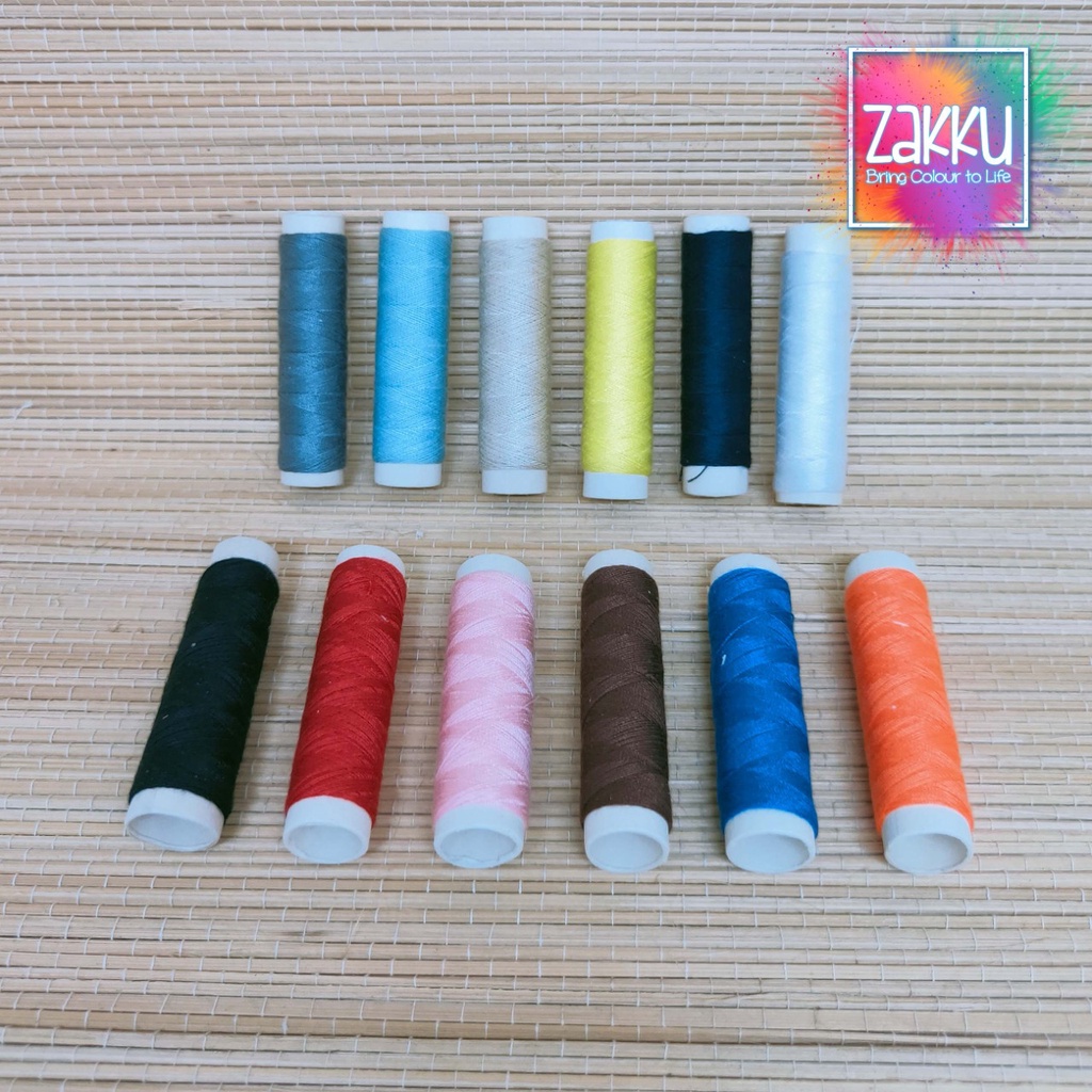 ZAKKU SEWING THREAD SET contains 12 pcs (WY-812) | Shopee Singapore