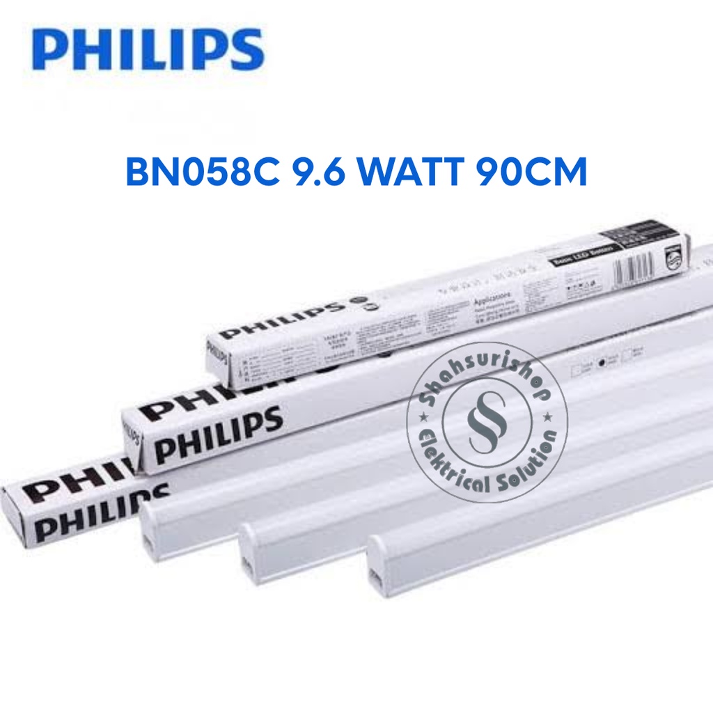 PHILIPS T5 BN058C TRUNKABLE BATTEN LED LAMP 9.6 WATT 90CM | Shopee Singapore