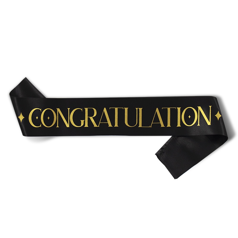 Congratulation Sash Selempang Graduation Party Accessory Decoration ...