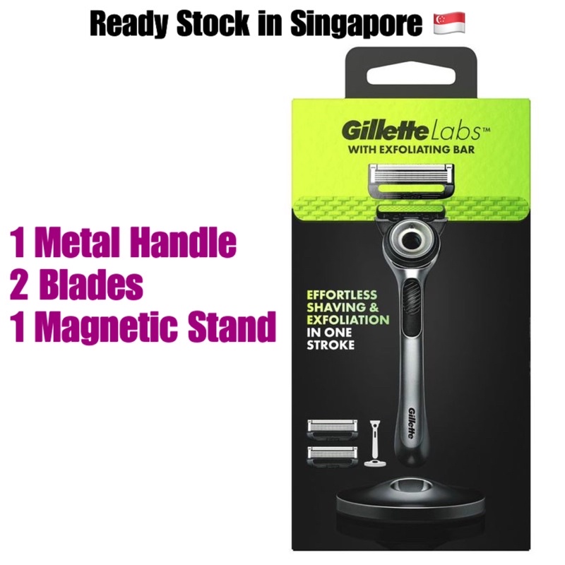 【Ready Stock in SG】GILLETTE Labs Razor Blade with Exfoliating Bar ...