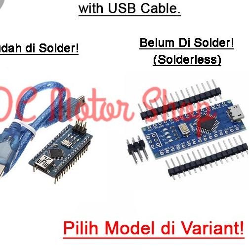 Arduino Nano V3 Ch340 Clone Atmega328p Weld Already Soldered Cable