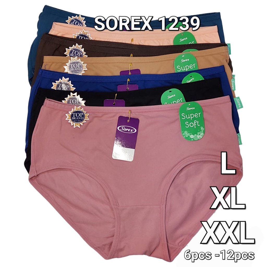 KATUN Sorex Panties 1239 CD Super Soft XXL XL L Women's Basic Sorex Elastic Cotton Panties ECER ...