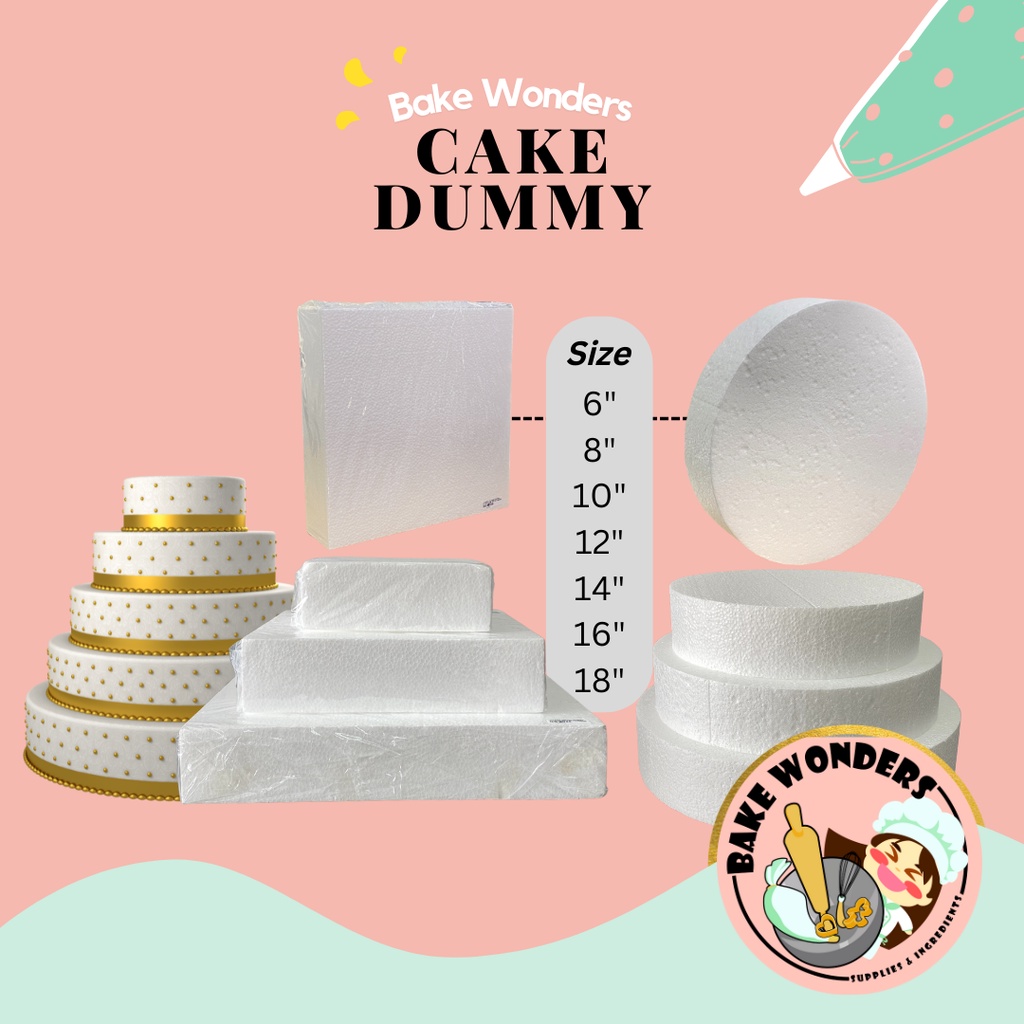 Styrofoam Polystyrene Dummy Cake/ Round Cake Dummy/ Square Dummy Cake ...