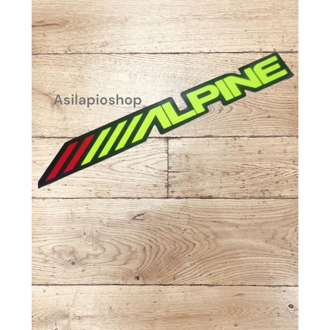 1 pair of Alpine stickers (left-right), cool motorbike stickers, viral ...