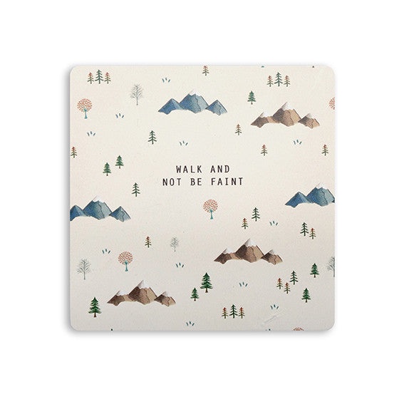 Walk and not be Faint (HND) {Inspiring Christian Coasters} | Shopee ...