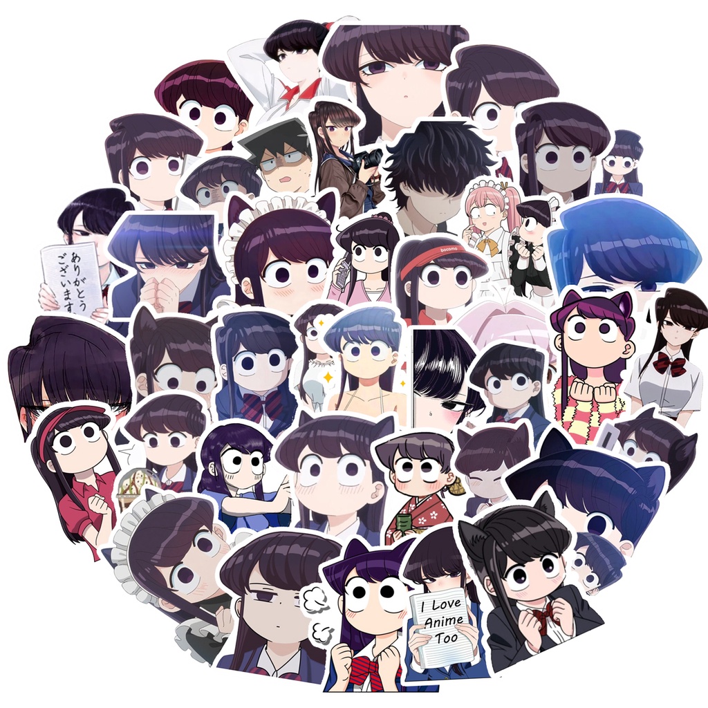 Komi Can't Communicate Anime Sticker Pack (35pcs) | Shopee Singapore