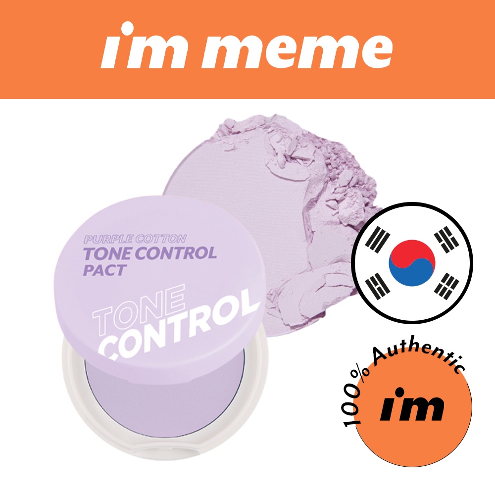 [I'M MEME OFFICIAL] Purple Cotton Tone-up Pact | Shopee Singapore