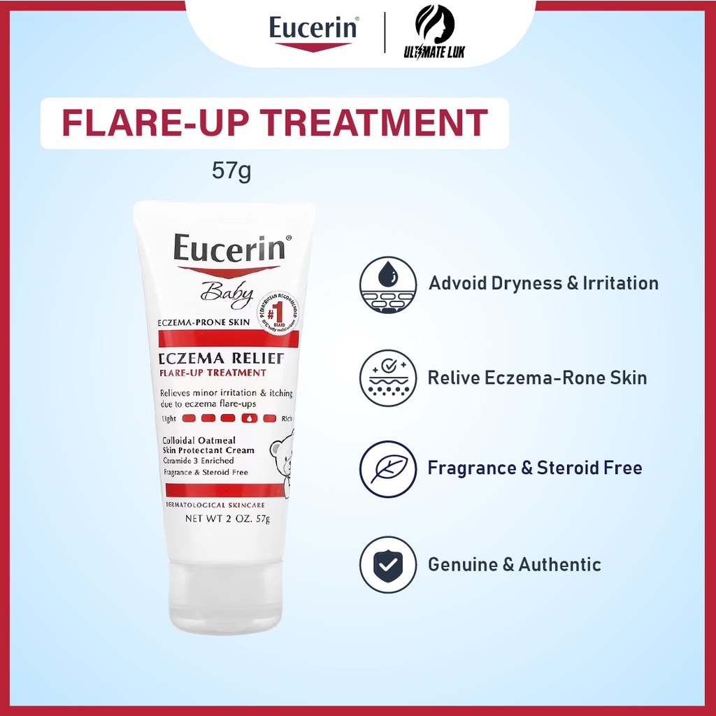 Eucerin,Baby Eczema Cream, Flare Up Treatment with Colloidal Oatmeal, 2 ...
