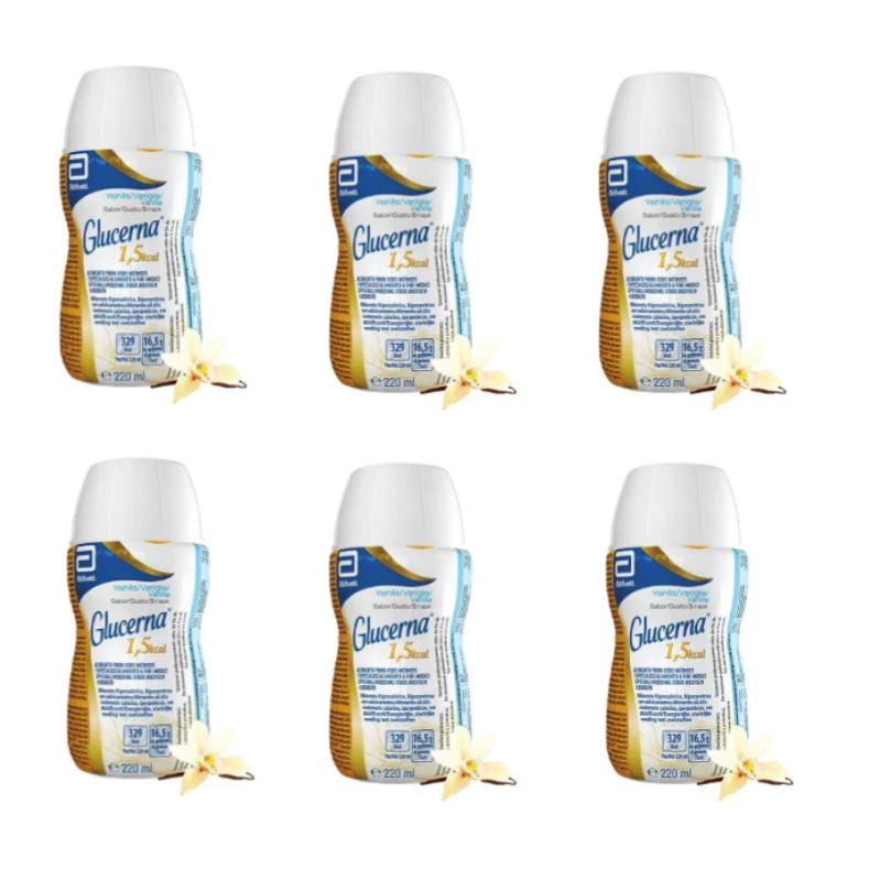 [Bundle of 6] Glucerna Plus Ready To Drink: 1.5kcal/ml Vanilla 220ml ...