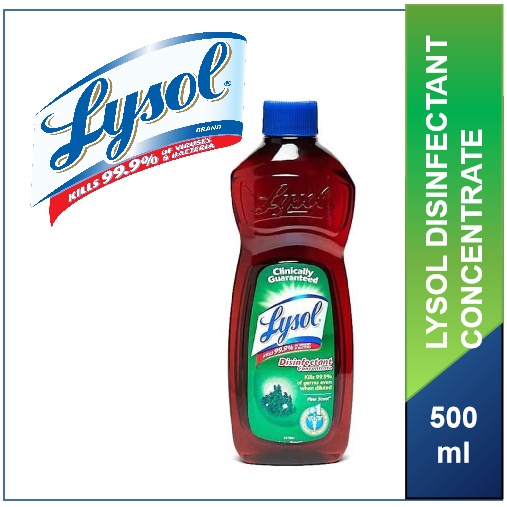 Lysol Disinfectant Liquid Concentrate Pine Scent, 500ml | Shopee Singapore