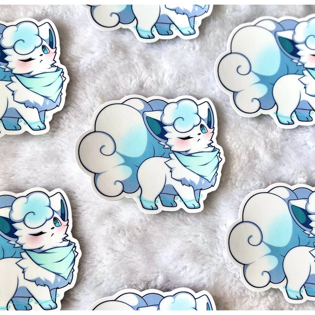 💕 WATERPROOF💕 Alolan vulpix/ Nine-tails/ Pokemon/ Laptop Sticker/ Car ...