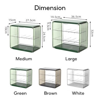 Fully Clear Acrylic Big Popmart Figurines Bag Display Box Cosmetic ...