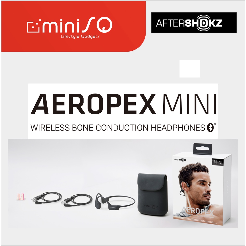 Aeropex Aftershokz Mini and Standard bone conduction bluetooth ...