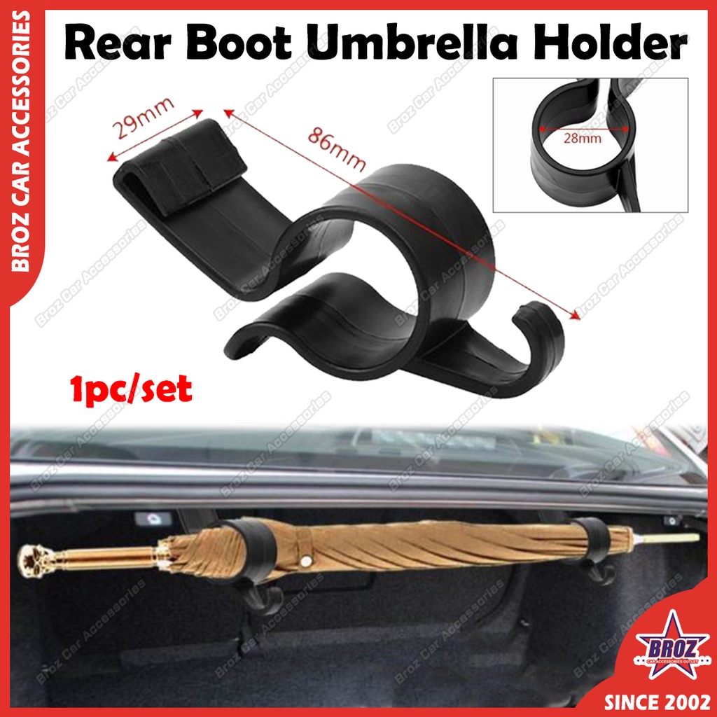 Car Trunk Rear Boot Umbrella Holder Rear Bonnet Clip Hook Towel Hanger ...