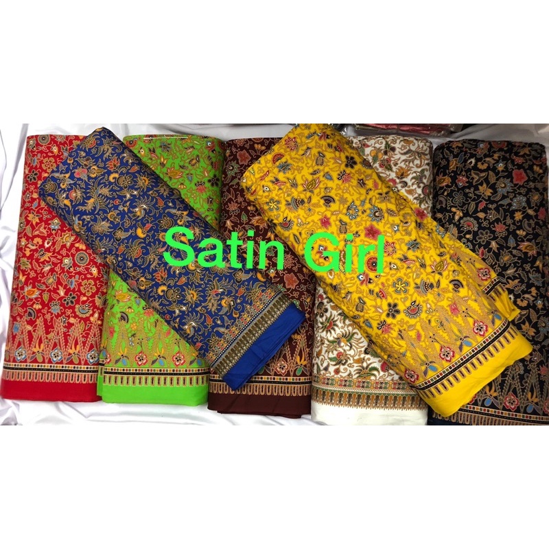 Singapore (SQ) Batik Print KABAYA PERANAKAN Fabrics Sarong Lungi ...