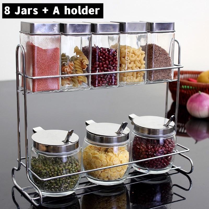 [SG LOCAL STOCK]2 Tier Stainless Steel Kitchen Spice Rack Kitchenware ...