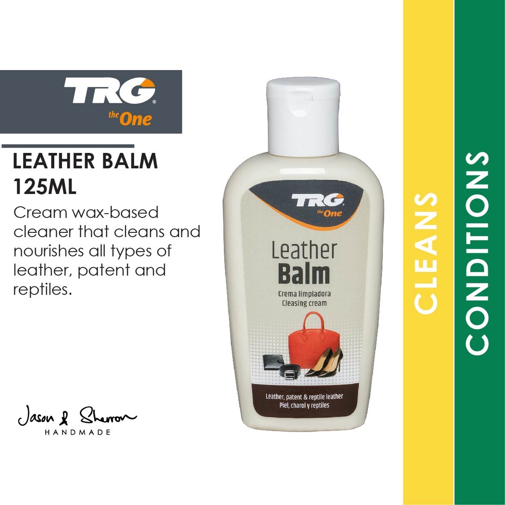 TRG the One Leather Balm 125ml - Cream wax-based cleaner that cleans ...