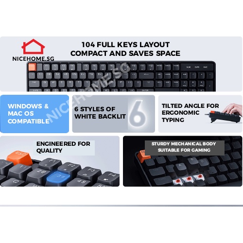 Xiaomi Wired Mechanical Keyboard with Backlit for Office & Home ...