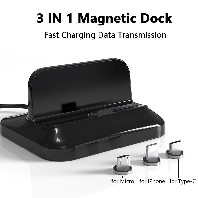 Phone Dock Station Usb Micro Type c Stand Wireless Charger Holder ...