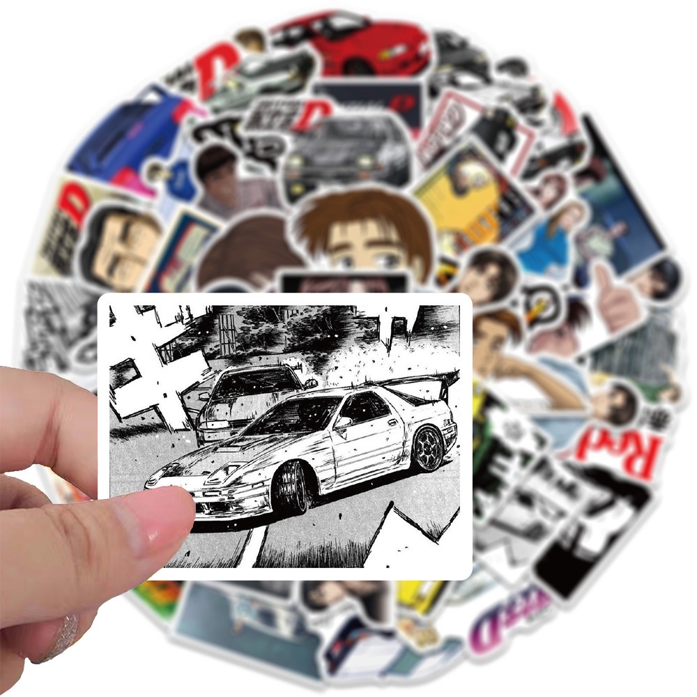 New Initial D STICKER Waterproof Stickers In Different Styles 50 Pieces ...