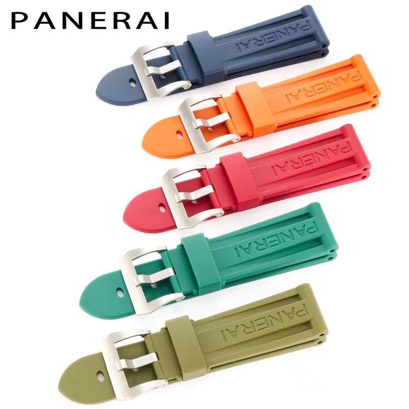 22mm 24mm 26mm Watch Band Replacement for Panerai Strap with Black ...