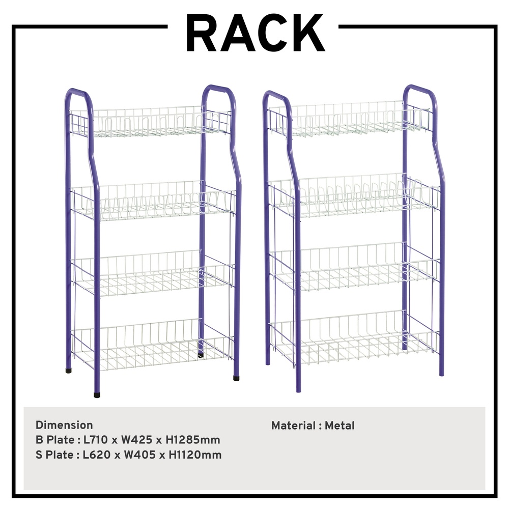 Metal Plate Rack 4 Tier Plate Metal Rack Small Rack Dishes Rack Metal ...