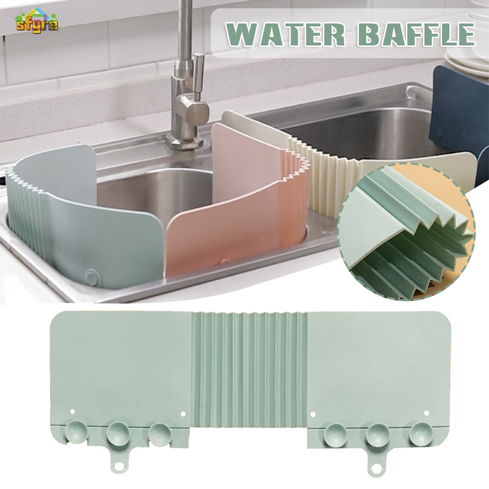 Kitchen Sink Splash Baffle Board Dish Washing Attached Strong Suction ...