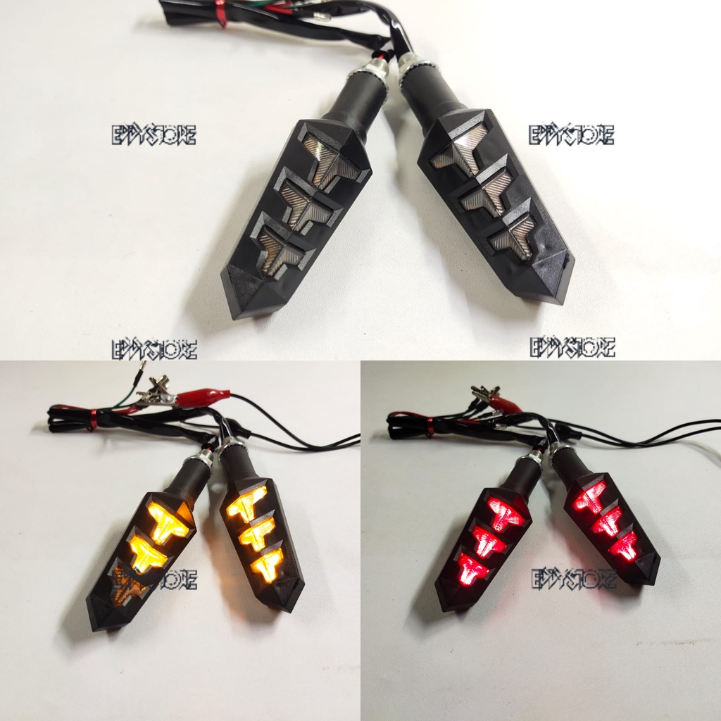 MERAH Led Turn Signal running Signal Light 2-color Twilight Turn Signal ...