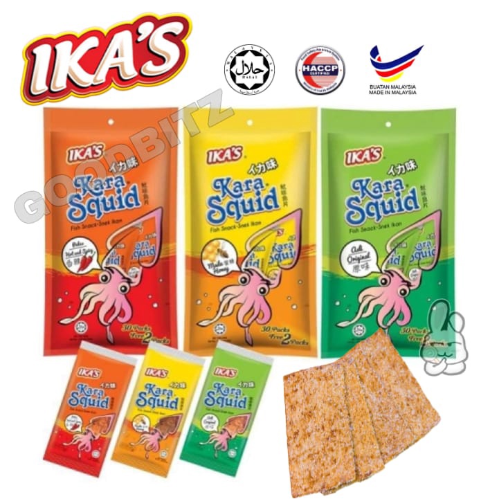 Ika's Kara Squid Fish Snack (Fish Snek Sotong Flavor (Earloop) | Shopee ...