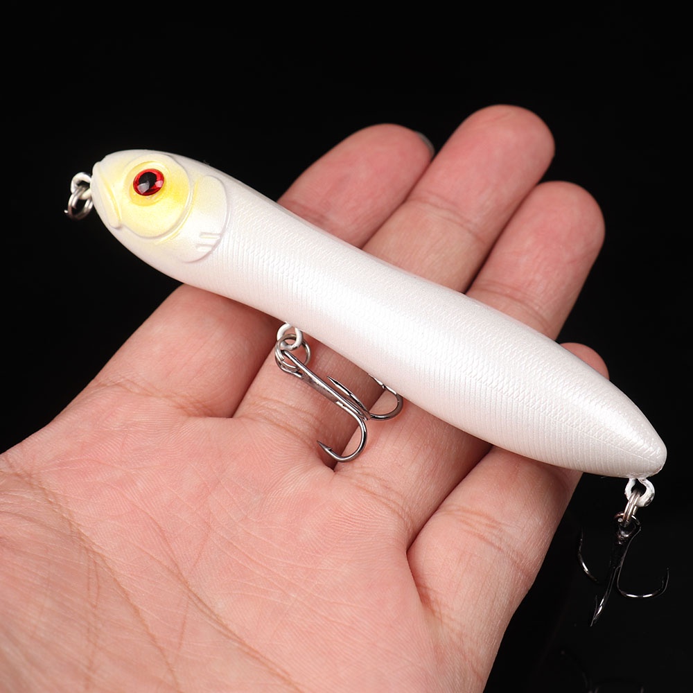 Isca Artificial Bait Popper Pencil Top Water Snake Head 10cm 16g ...
