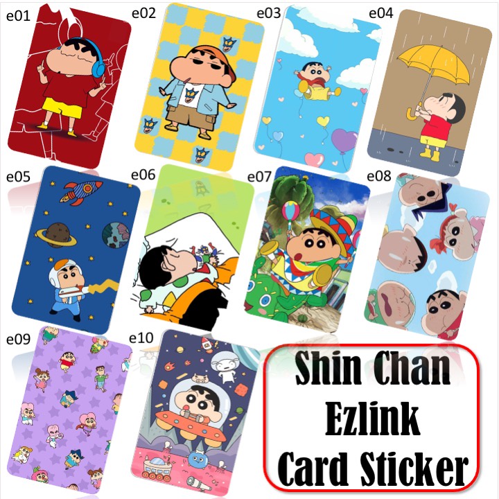 Crayon Shin Chan Ezlink Card Sticker | Shopee Singapore