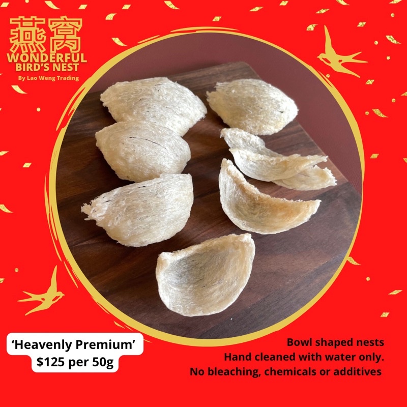 DRY BIRD NEST 50g-100g, Premium Quality, 100% Pure | Shopee Singapore