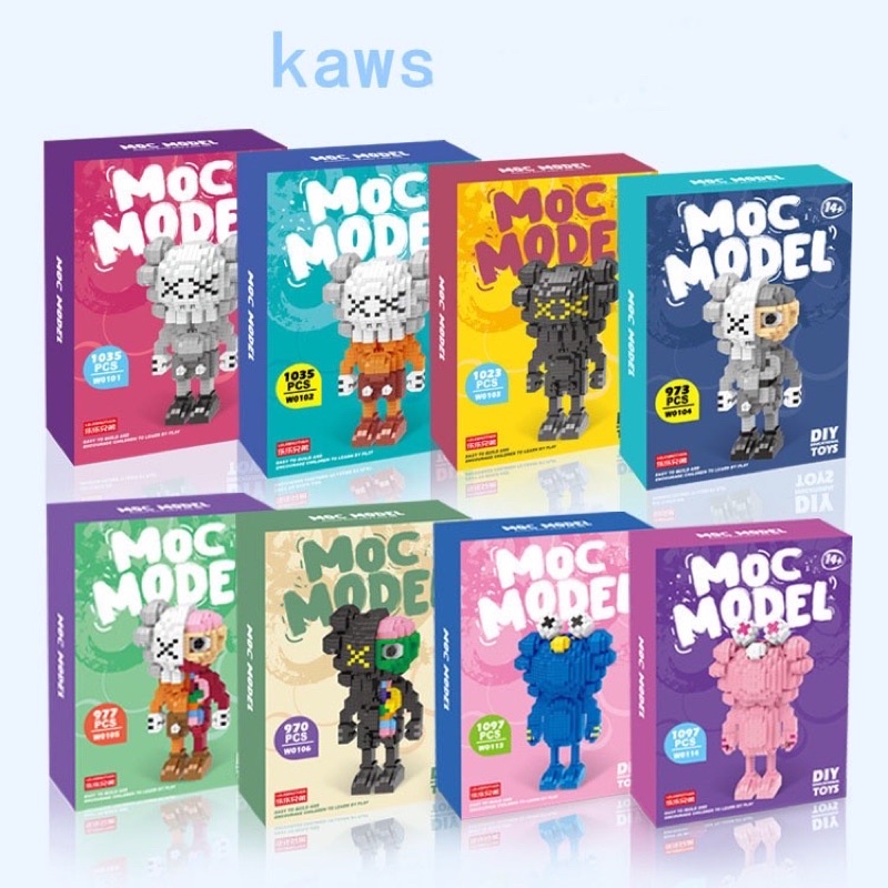 Lego 3D Assemble Model Kaws Moc Cartoon Characters for Children ...