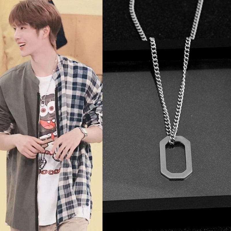 Kk0302 - Korean Chain Necklace for Men and Women Kpop BTS EXO NCT Day6 ...