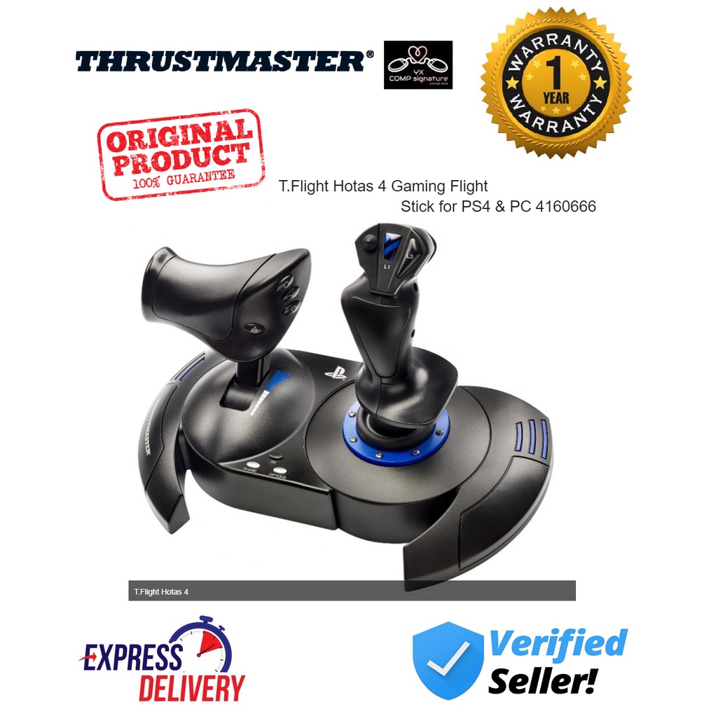 Thrustmaster T.Flight Hotas 4 PC / PlayStation 4 (4160666) - Gaming ...