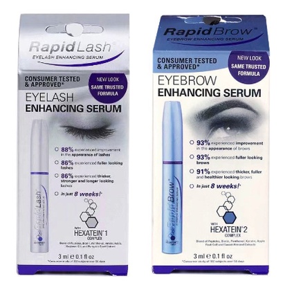 Rapidlash Eyelash Serum Rapidbrow Eyebrow Serum 3ml (Shipped from USA) | Shopee Singapore