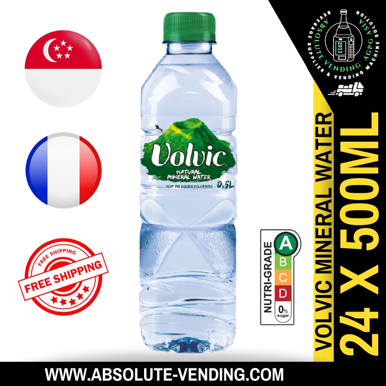 VOLVIC Mineral Water 500ML X 24 (BOTTLE) | Shopee Singapore