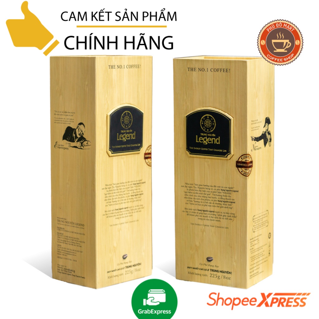 Legend Trung Nguyen Mink Coffee Wooden Box Type (With 225 gr Coffee ...