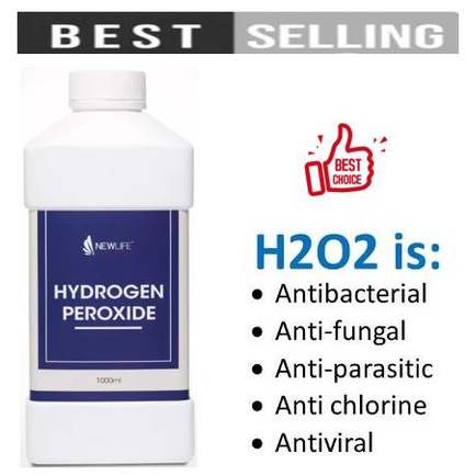 1000ml Hydrogen Peroxide H2O2 3% Solution for Household Cleaning ...