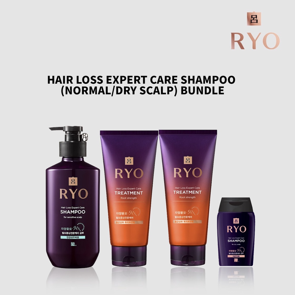 Ryo Hair Loss Expert Care Shampoo (Normal/Dry Scalp) Bundle | Shopee ...