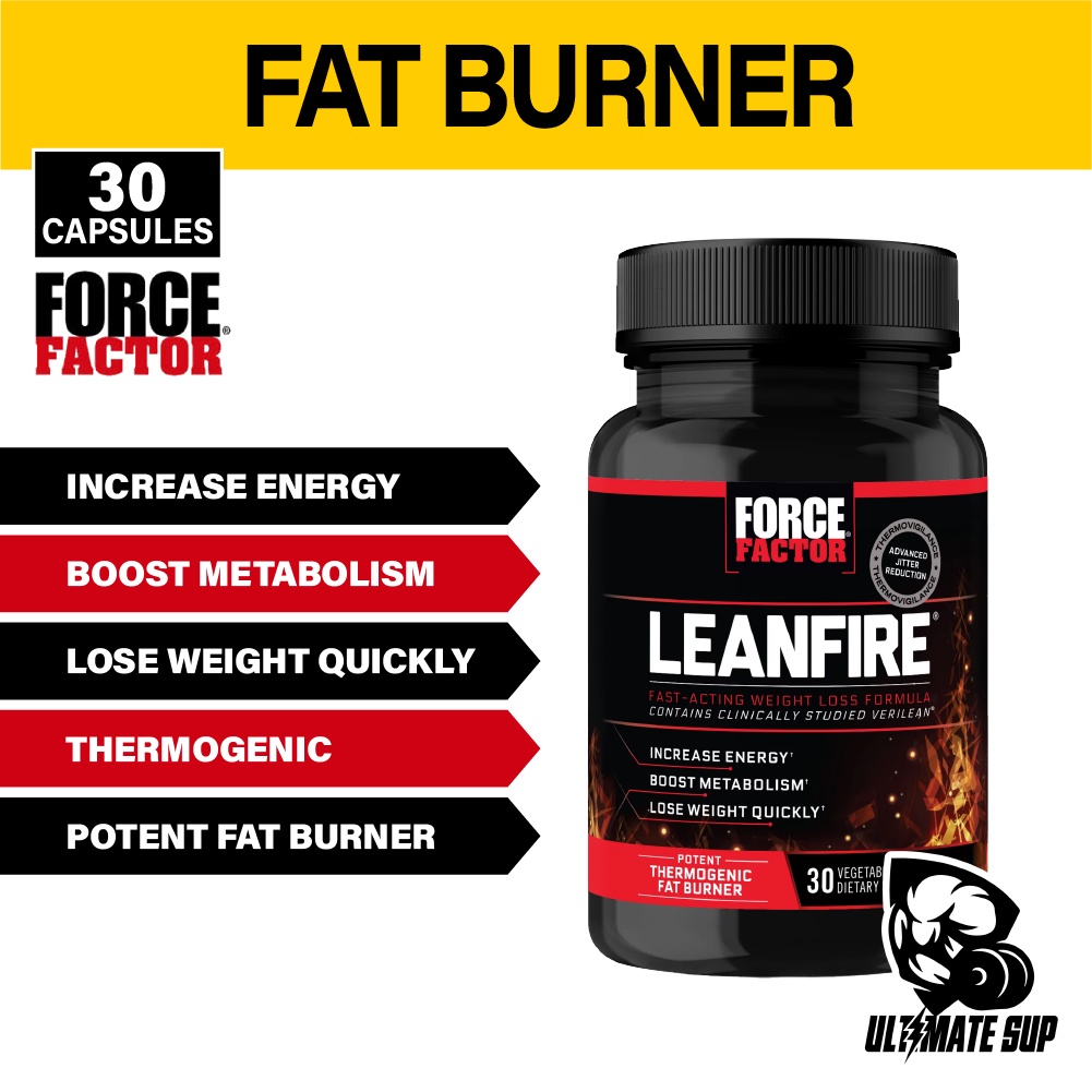 Force Factor, LeanFire, Fat Burner help Lose Weight, Metabolism Booster, Energy & Weight Loss ...