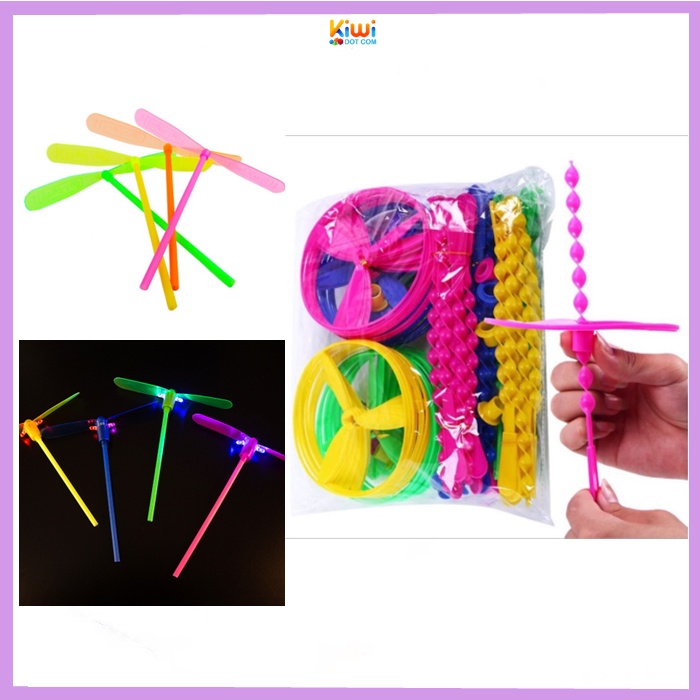 Classic Nostalgia Toy Hand Rub Dragonfly Flying Stick Helicopter Bamboo ...