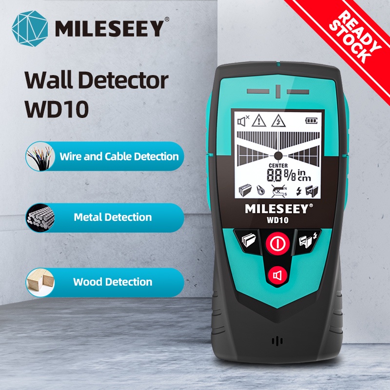 Mileseey WD10 Multi-function Wall Detector Scanner Large Area Sensor ...