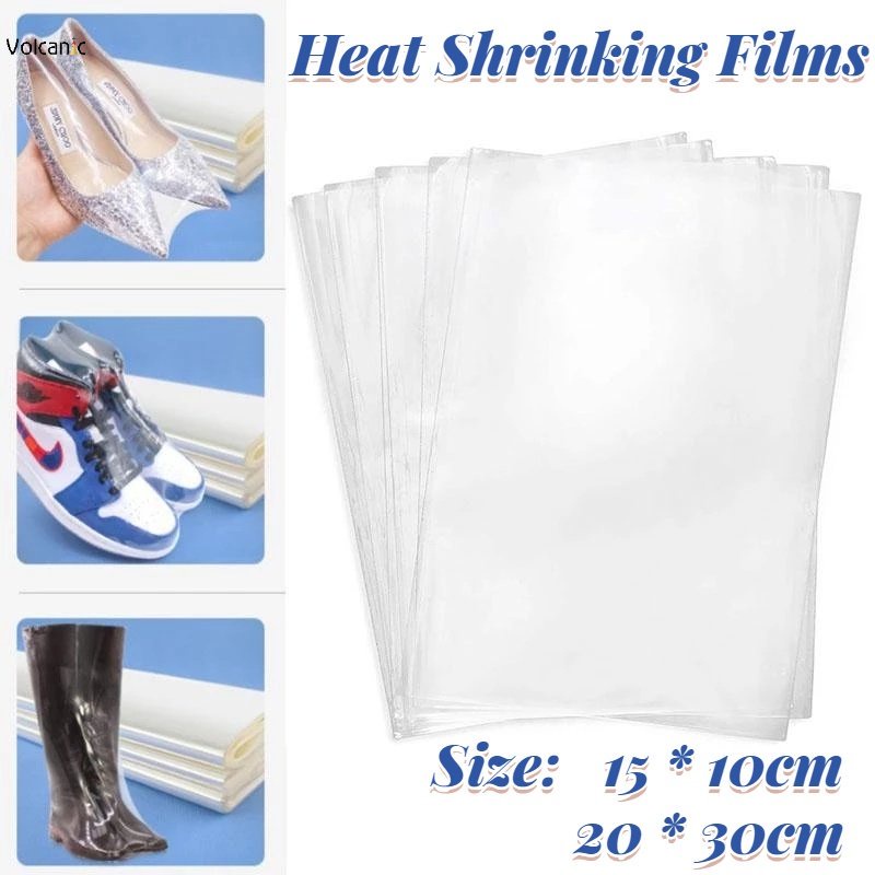10pcs/lot Transparent PVC Heat Shrink Plastic Bag Package Wrap Film ...
