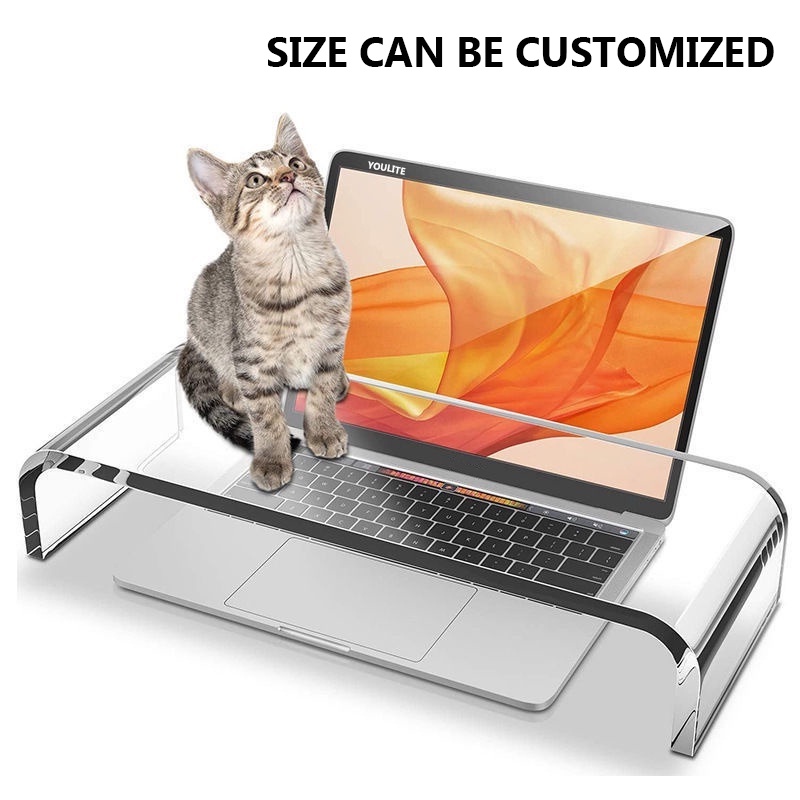YOULITE Acrylic Monitor Riser Monitor Stand Writing Shelf Laptop Stand ...