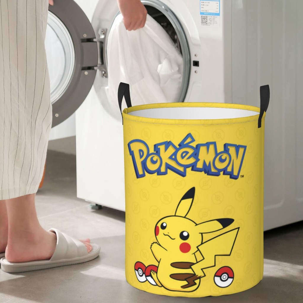 Pokemon Pikachu 20/16.5-Inches Freestanding Laundry Basket ,Waterproof ...
