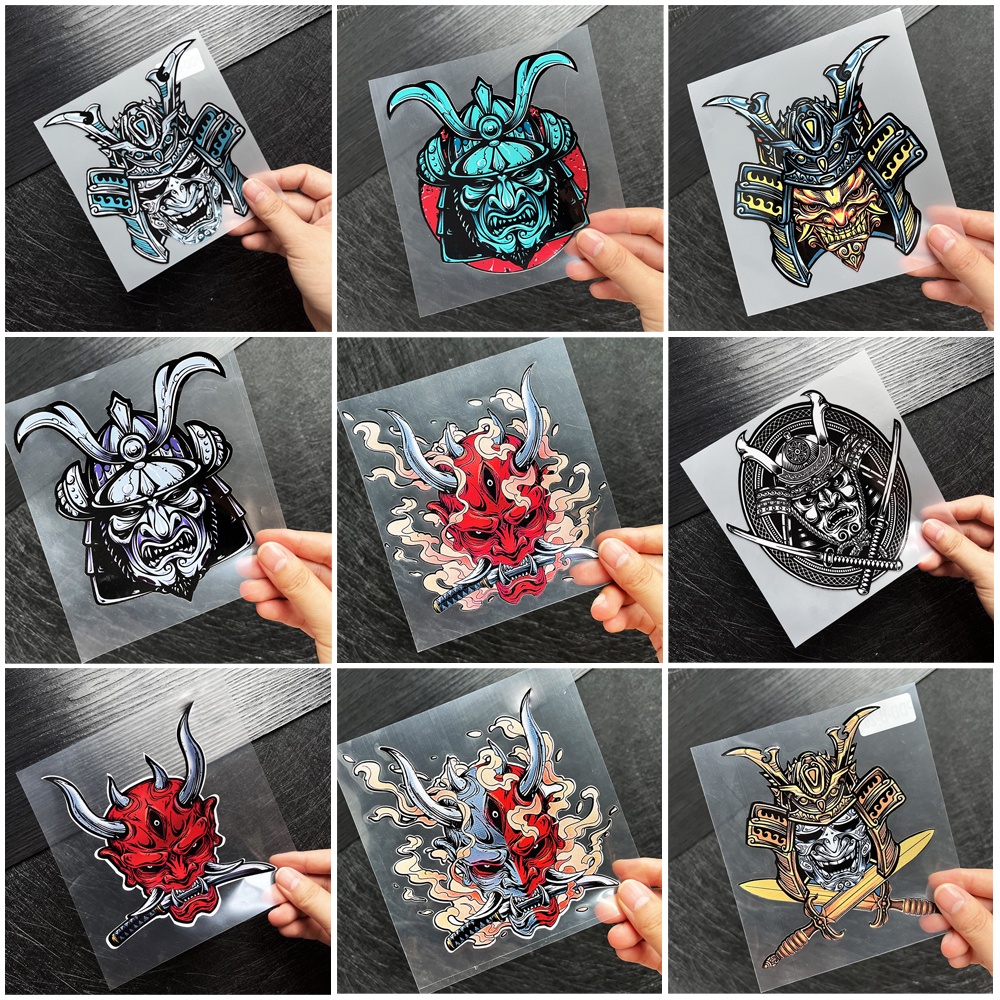 Car Sticker Samurai Soul Motorcycle Stickers Japanese Oni Samurai ...