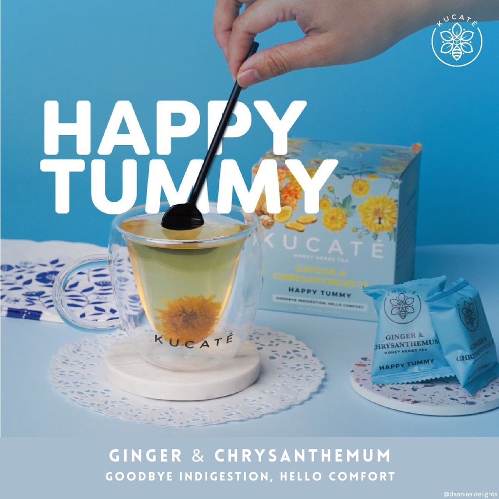 [Ready stocks] Kucate HAPPY TUMMY ginger & chrysanthemum honey tea ...