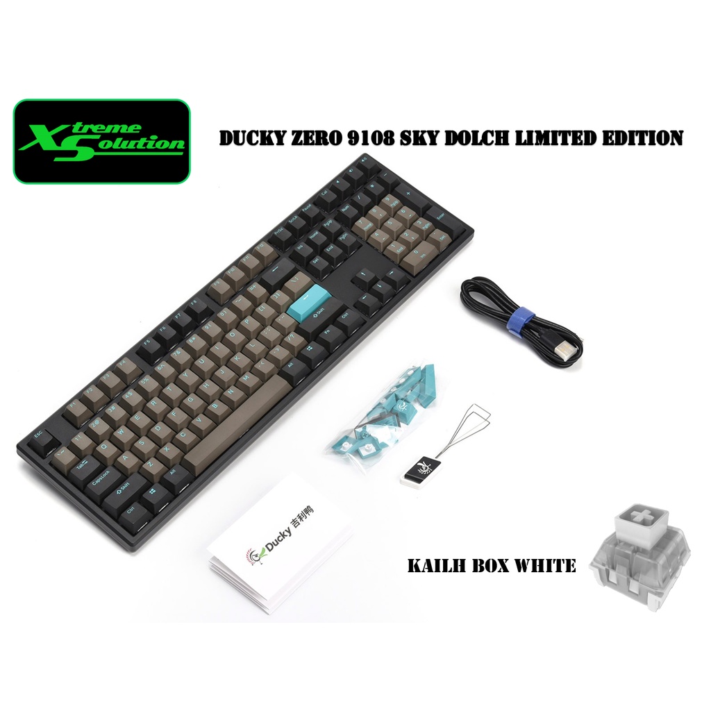 Ducky One Zero 9108 Sky Dolch Edition - 108 Keys Mechanical Keyboard ...